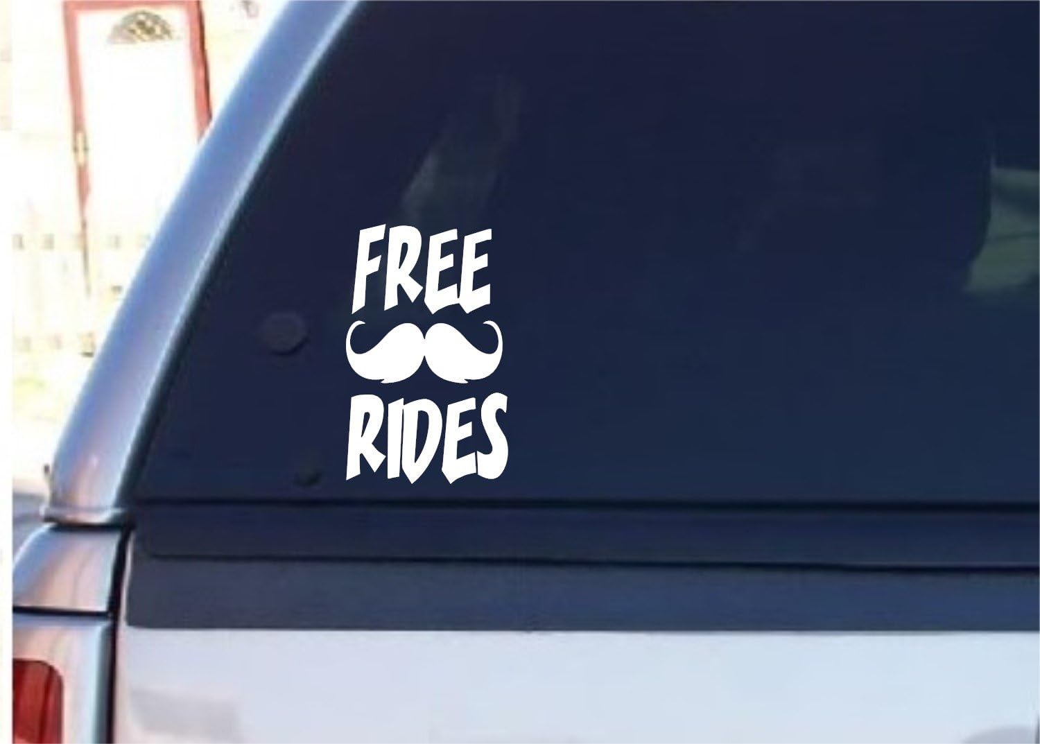 Amazon.com: Super Troopers Free Mustache Rides Vehicle Window Decal ...