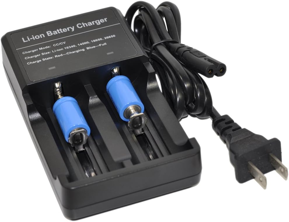 Amazon.com : 2X 14250 LS14250 1/2 AA Battery+Universal Dual Charger New ...