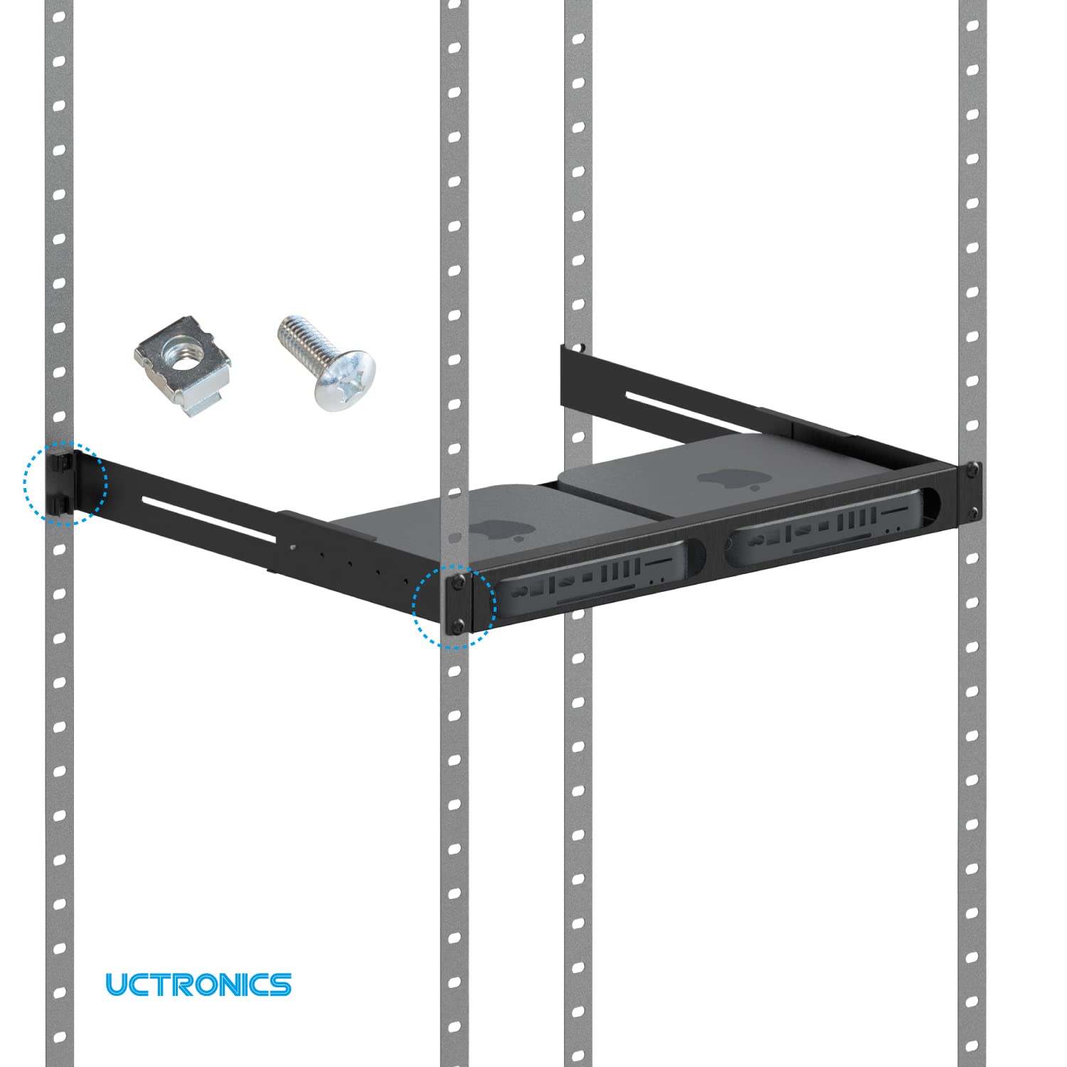 Mua UCTRONICS Mac mini Rack Mount with Side Brackets, 19" 1U Rackmount ...