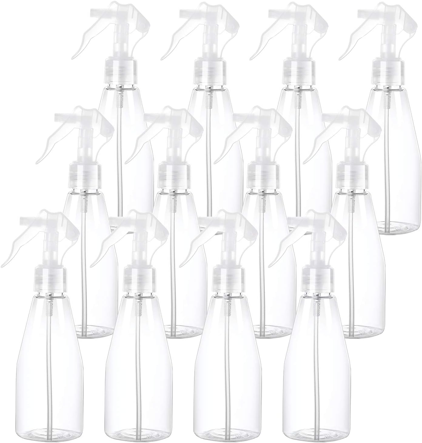 Elcoho 12 Pieces 200 ml Spray Bottles Empty Bottles Plastic Bottles ...