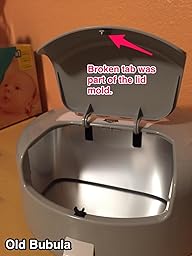 Amazon.com : Bubula Steel Diaper Pail, Grey : Baby