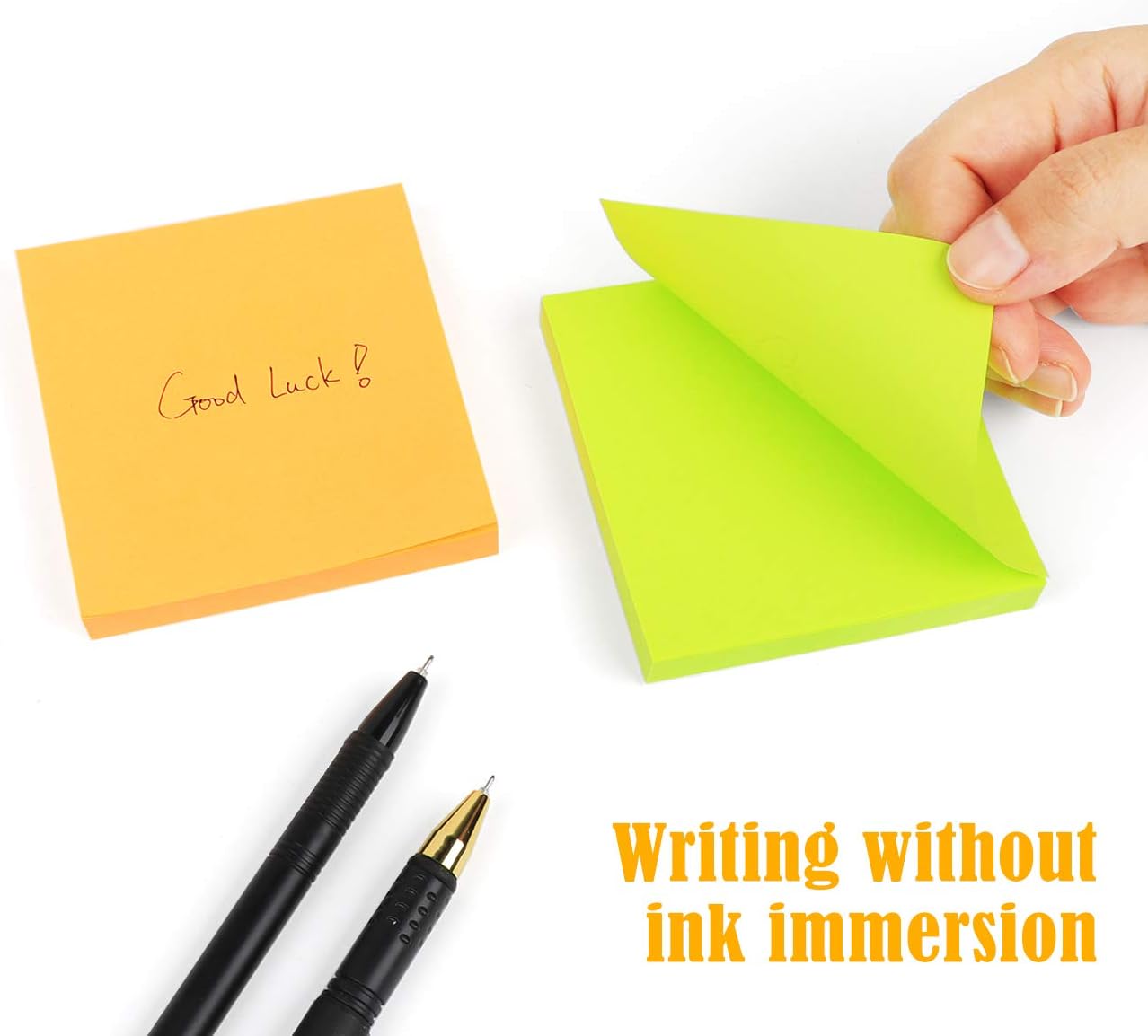 Pack of 10 76 x 76 mm Super Sticky Notes, self-adhesive Sticky Notes ...