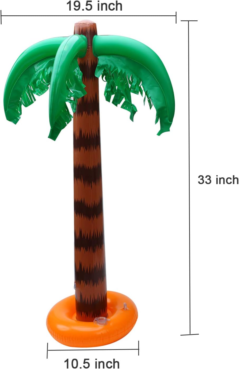 Elcoho 3 Pack Jumbo Inflatable Palm Trees Inflatable Toys for Hawaii ...