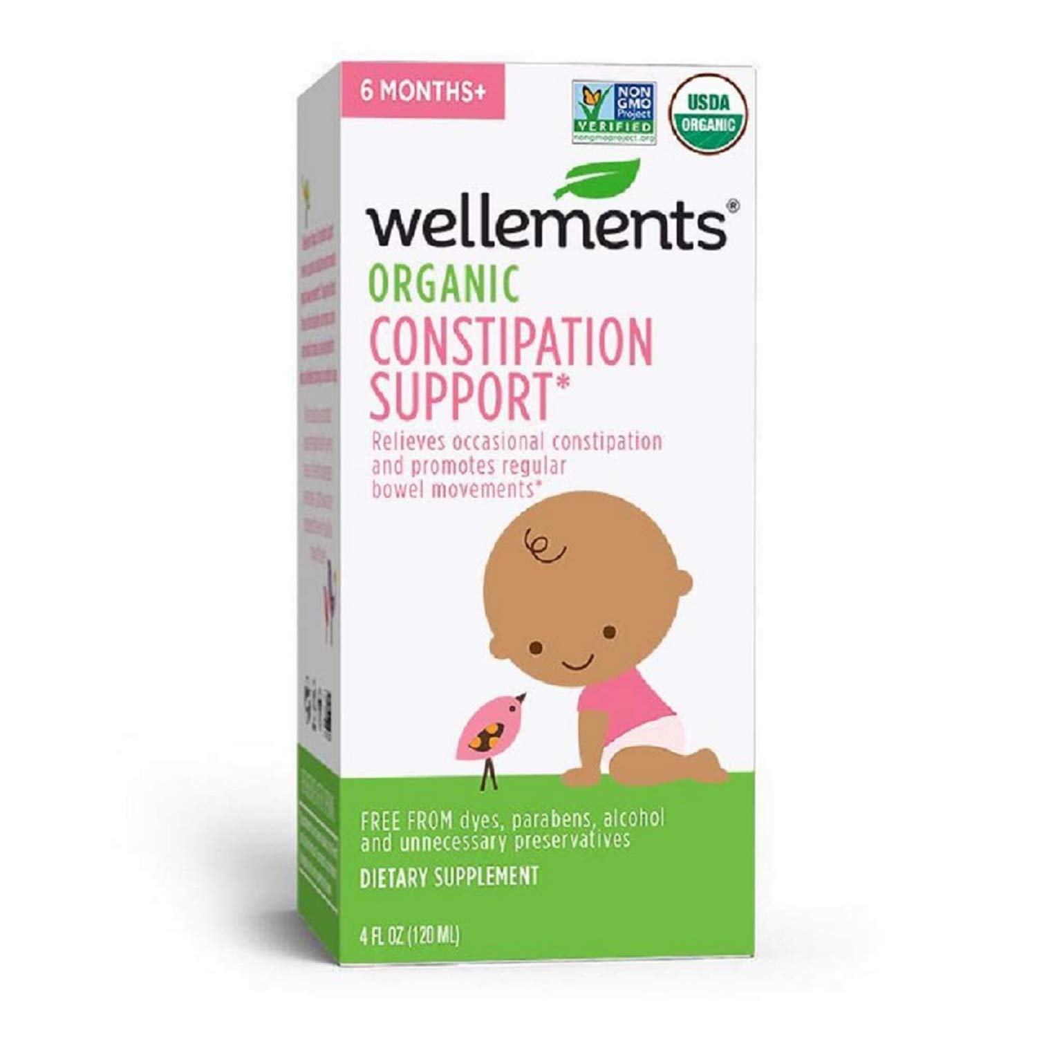 Wellements Baby Constipation Support, 4 Fl Oz