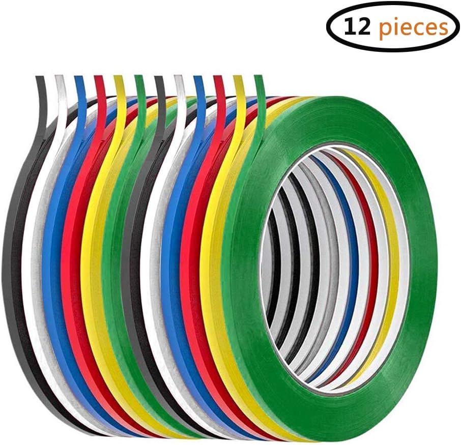 COASTAR Graphic Tape Thin Coloured Tape Whiteboard Gridding Tape 3mm ...