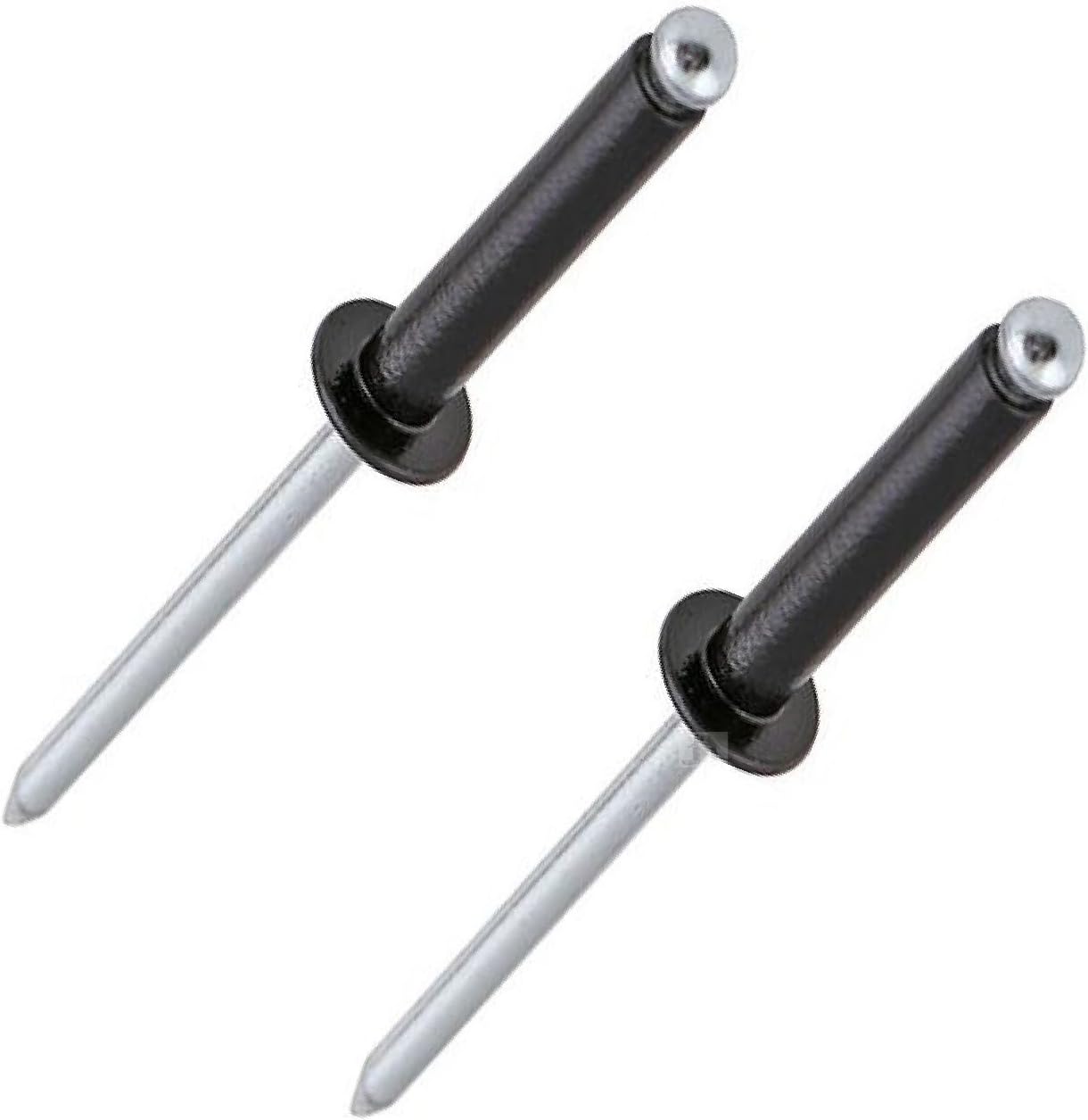 50 X Schwarze Aluminium Nieten Kuppel Kopf 4 0 X 12mm Blind Pop Niet