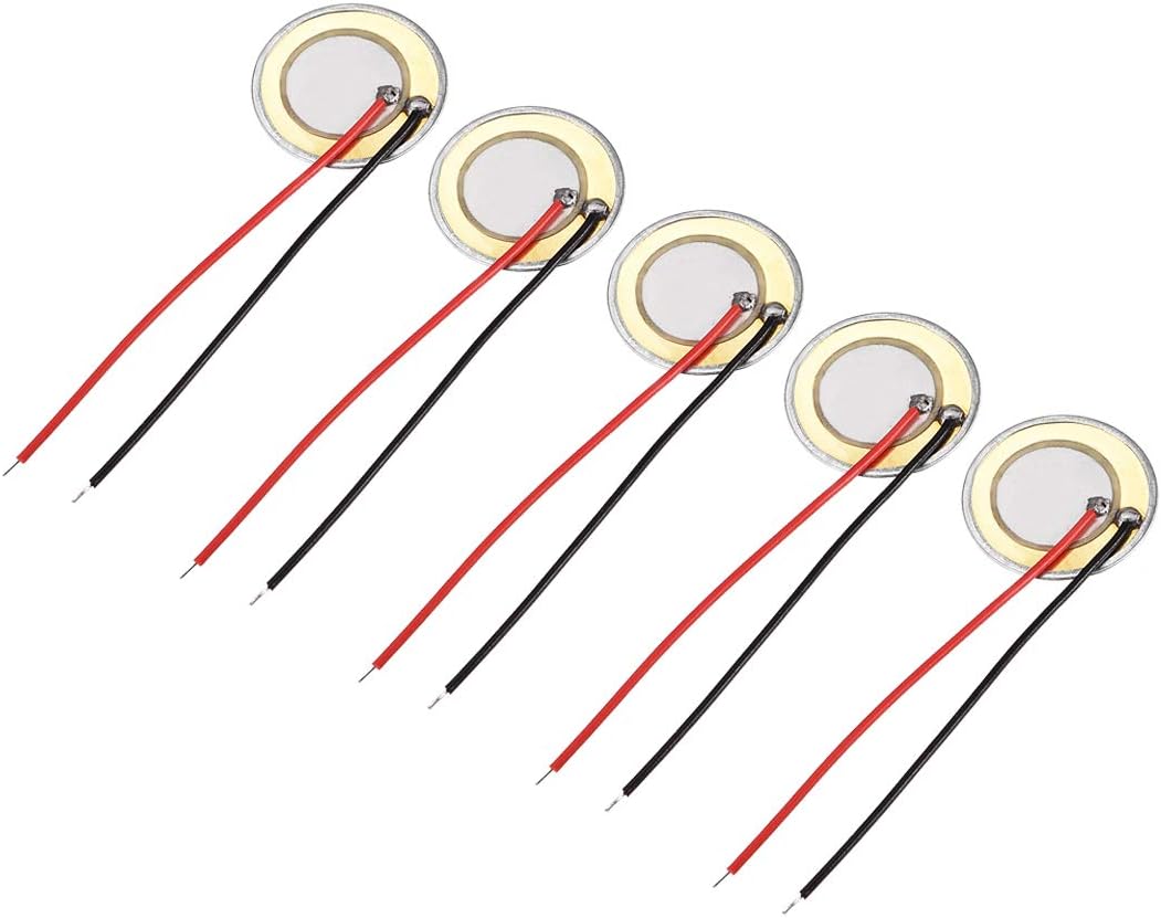 sourcing map 5 Pcs Piezo Discs 20mm Acoustic Pickup Transducer ...