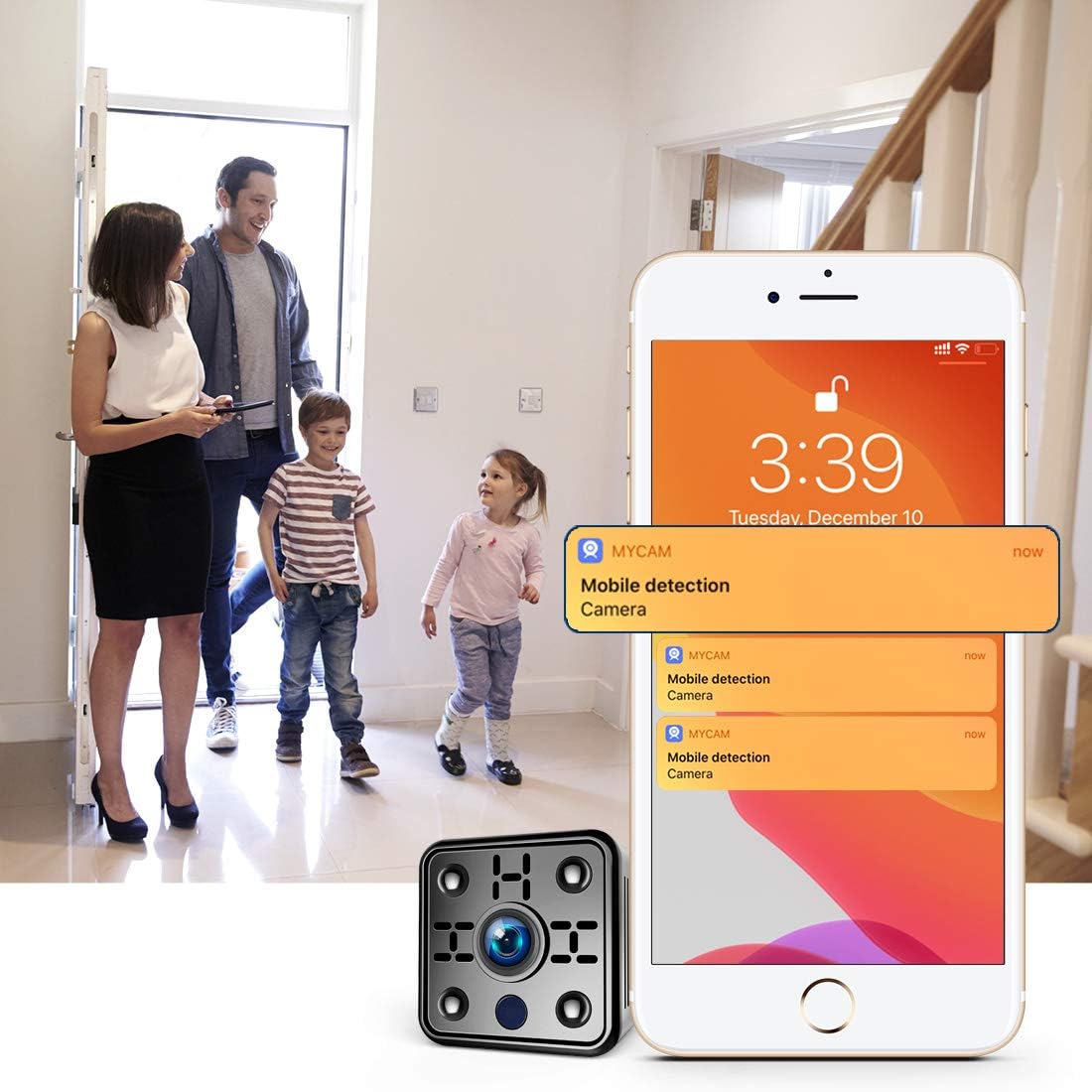 Hidden Camera,FREDI Spy Cameras 1080P, Mini Wifi Camera,CCTV Small ...