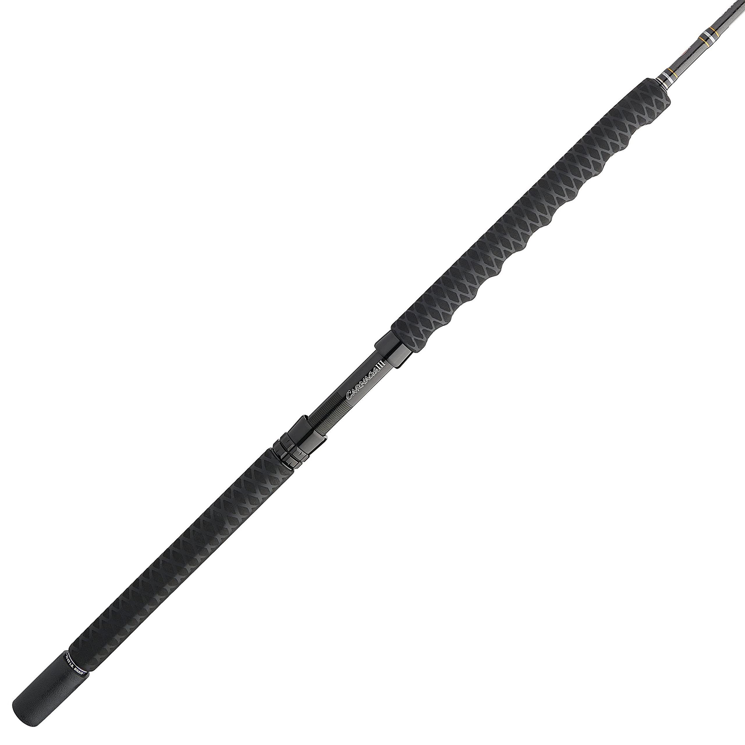 PENN Carnage III Boat Conventional Fishing Rod,Silver/Black/Gold, 7 ...