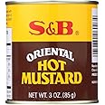 Amazon.com : S&B Oriental Hot Mustard, 3 oz (Pack of 3) : Yellow ...