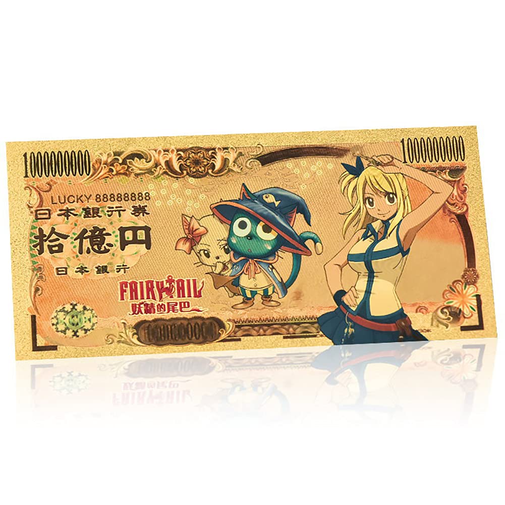 Mua YJacuing Anime Fairy Tail Gold Coated Banknote, Limited Edition ...