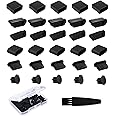 Amazon.com: USB Cover Port Plug Caps - 30Pcs 6 Type Silicone Anti Dust ...