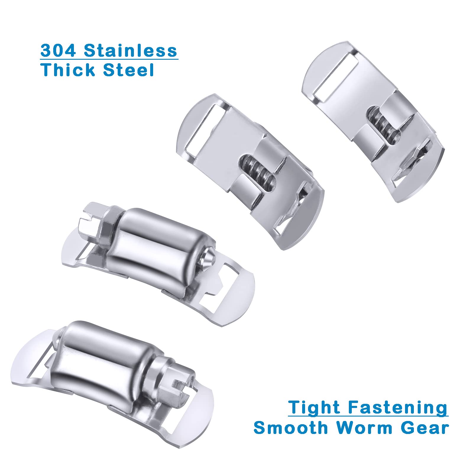 Mua Steelsoft DIY Hose Clamp System Kit, 9.8 FT Band + 6 Fasteners, 304 ...