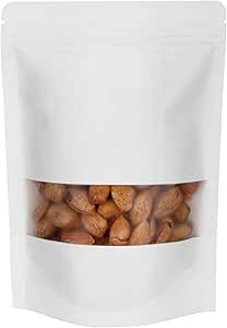 Amazon.com - Blisstime White Kraft Stand Up Pouch Bags, 50 Pack ...