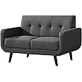 Amazon.com: Husbedom 51 Inches Loveseat Sofa, Mid-Century Modern Mini ...