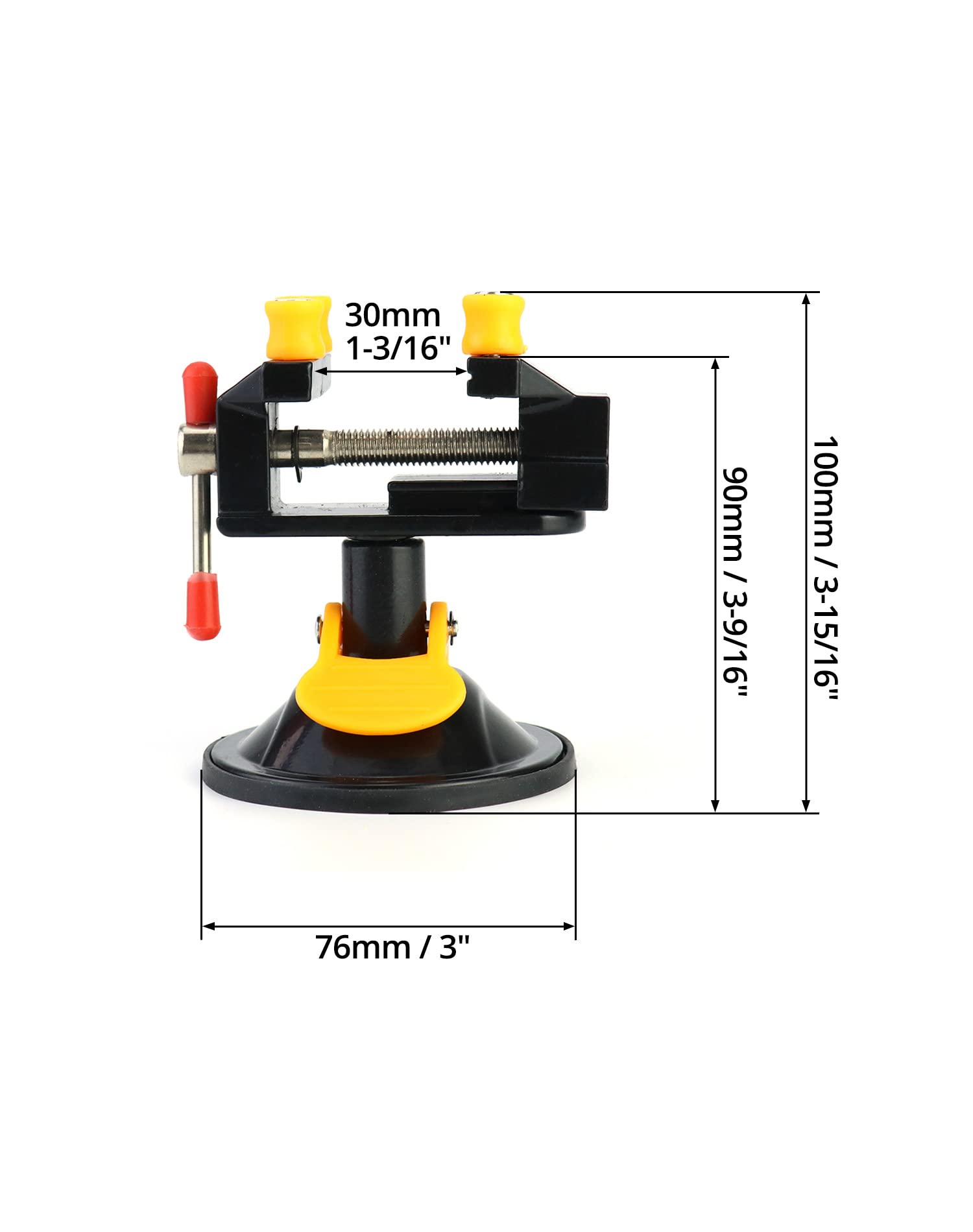 Mua QWORK Universal Mini Suction Vise Clamp, 360° Suction Vice Clamp ...