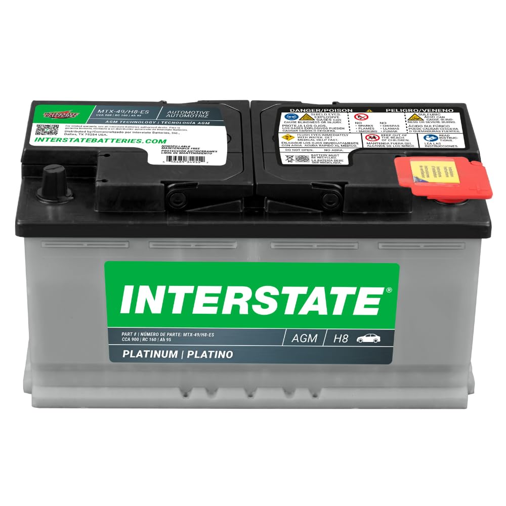 Interstate Batteries Automotive Battery 12V 95Ah (Group Size H8, 49 ...