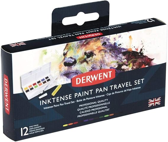 Derwent 2302636 Inktense Permanent Watercolour Travel Set: Amazon.co.uk ...