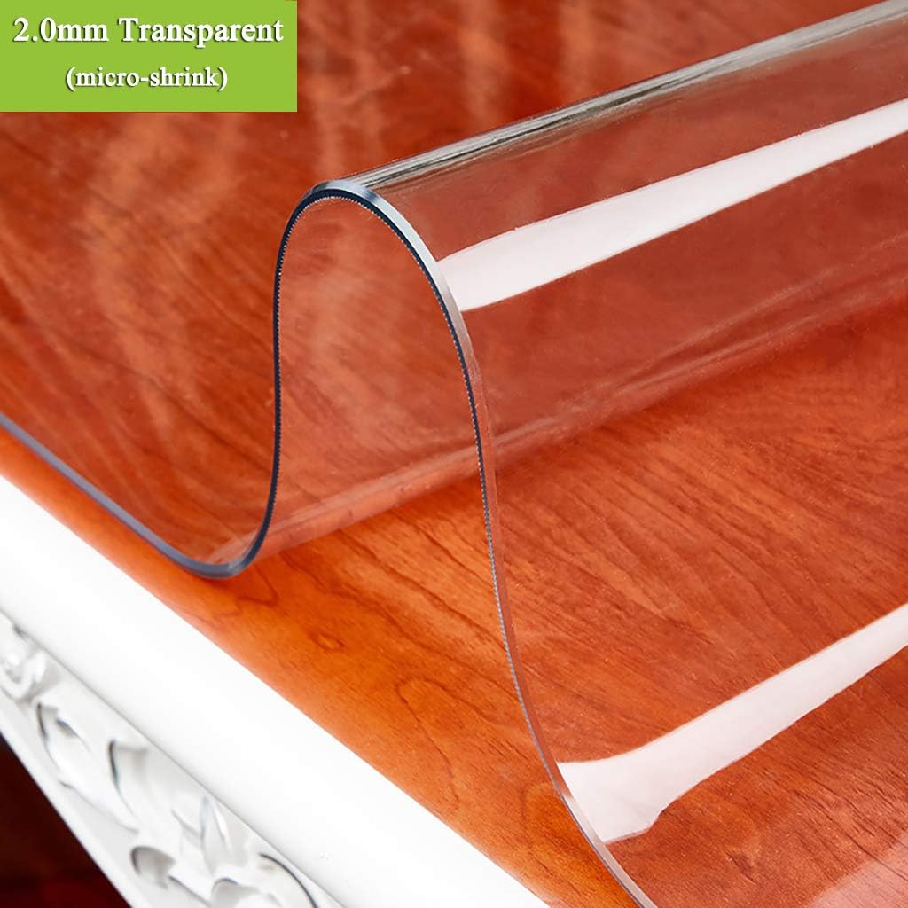 HMHD Tovaglia in PVC Trasparente Copri Scrivania Stuoia di Tabella di ...
