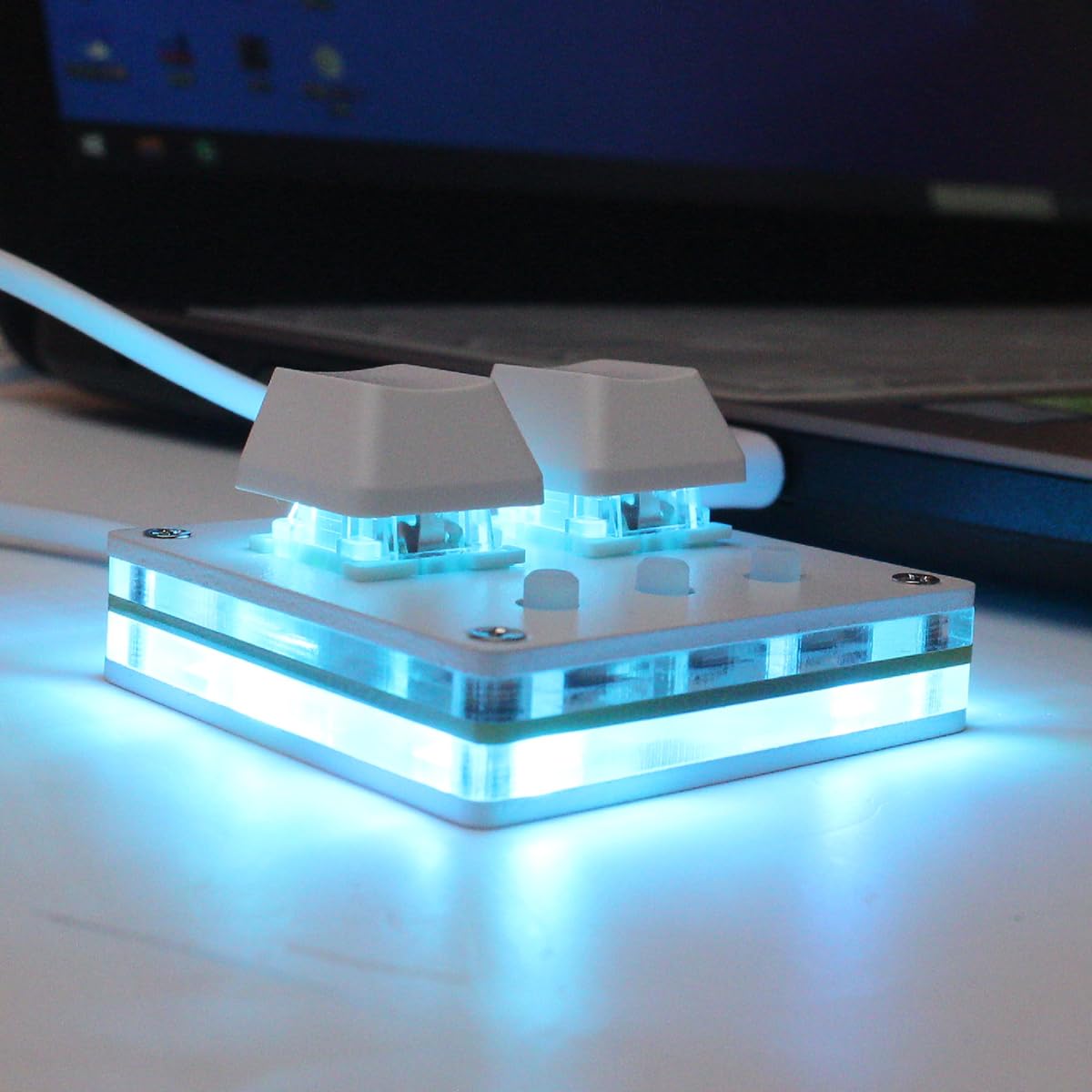 Fallinoce Programmable Macro Pc Keyboard User Defined Usb Mini 5 Key Keyboard 2 Keys