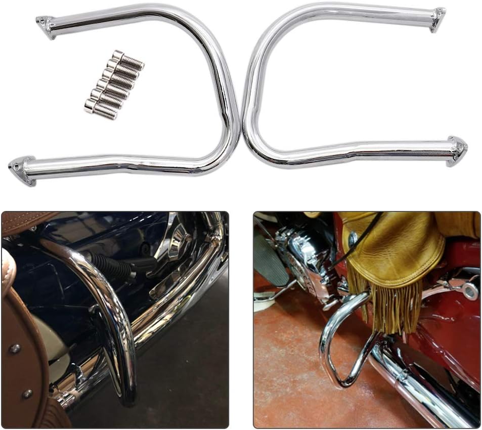Amazon.com: GDAUTO Highway Bar Motorcycle Engine Guard Crash Bar Kit ...