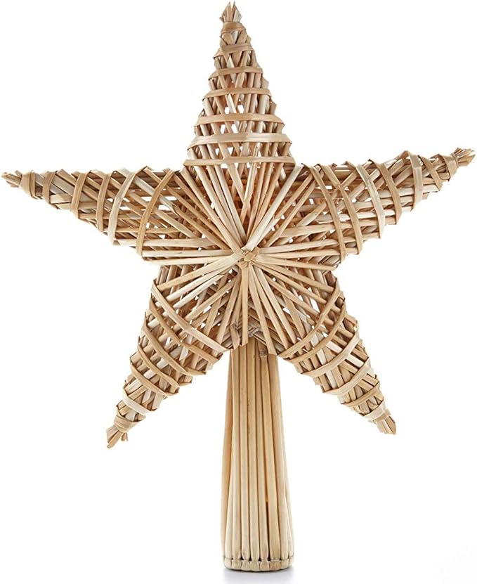 HEITMANN DECO Christmas Straw Tree Topper 25 Cm Natural Christmas heitmann-deco-christmas-straw-tree-topper-25-cm-natural-christmas