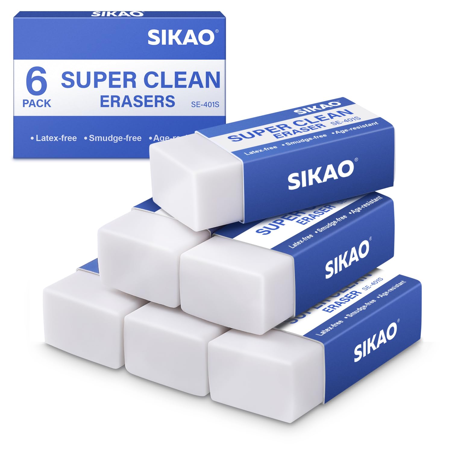White Erasers For Kids
