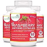 Simply Herbal Raspberry Ketones Green Tea Extract Weight Loss Supplement 800mg 60 Capsules(Pack ...