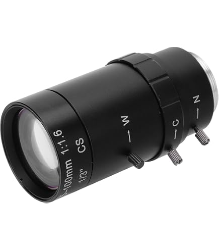 Panasonic Cctv Camera CS Mount Lens 8mm - Manual Focus - For Raspberry ...