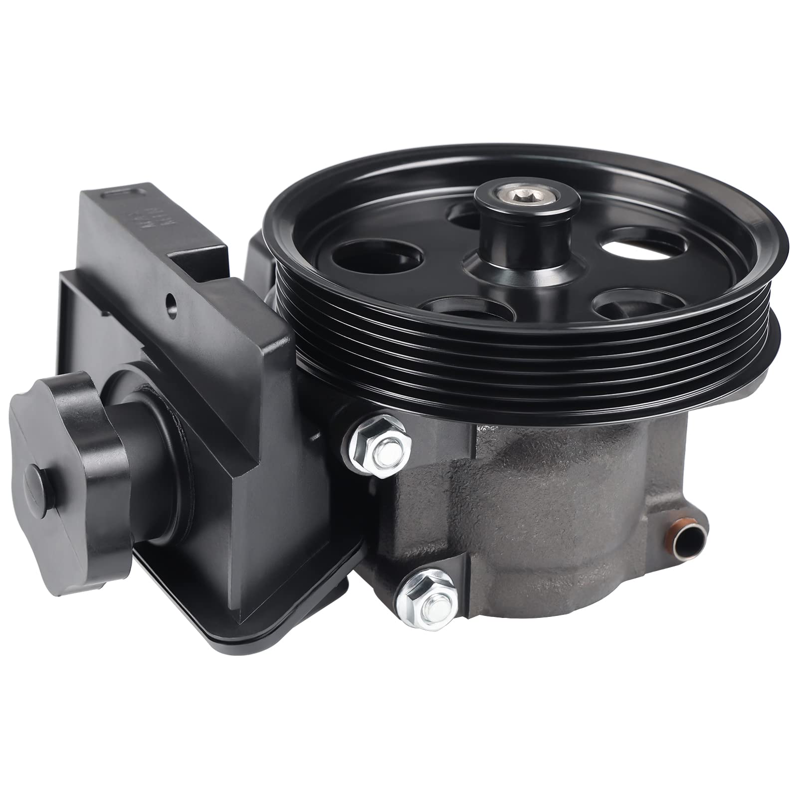 WMPHE Power Steering Pump with Pulley & Reservoir Compatible with Ford ...