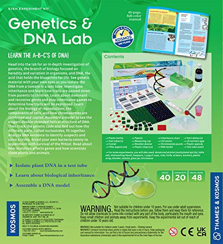 Thames & Kosmos Genetics & DNA Lab 10x2.5x11 inch | Pricepulse