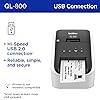 Brother QL-800 High-Speed Professional Label Printer, Plug & Label ...