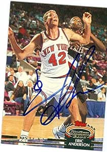 Eric Anderson autographed Basketball Card (New York Knicks) 1993 Topps ...