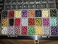 Amazon.com: PH PandaHall 1440pcs Pearl Beads 6mm Glass Pearlized Beads ...