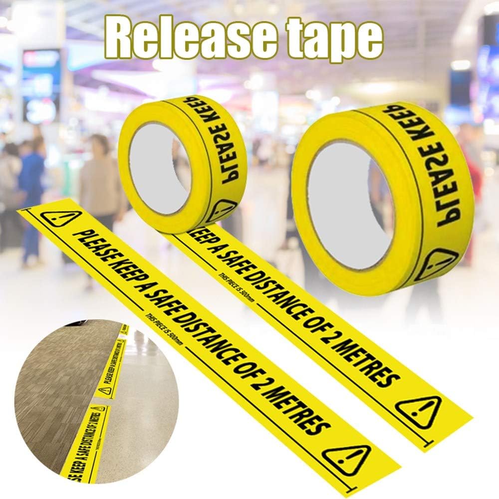 Safety Tape PLEASE KEEP A SAFE DISTANCE OF 2 METRES – Social Distancing ...
