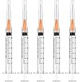 Amazon.com: 30 Pack 3ml Disposable Syringe with 25Ga 1.0 Inch Needle, Luer Lock Syringes ...