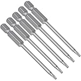 uxcell T27 Magnetic Torx Screwdriver Bits, 1/4 Inch Hex Shank 5.9-inch Length S2 Security Tamper ...