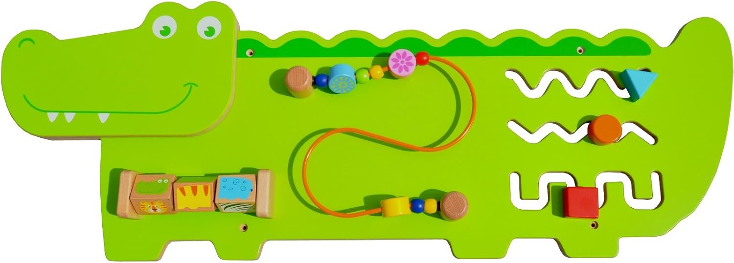Eitech GmbH Viga Toys - Wall Toy Crocodile green: Amazon.co.uk: Toys ...