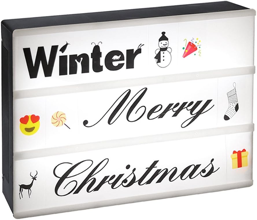 Lightbox, InnooLight A4 Cinema Light Boxes with 173pcs Letters, Emoji ...