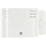 GE Wireless Doorbell Kit, Battery-Operated Receiver, 2 Push Buttons, 8 ...