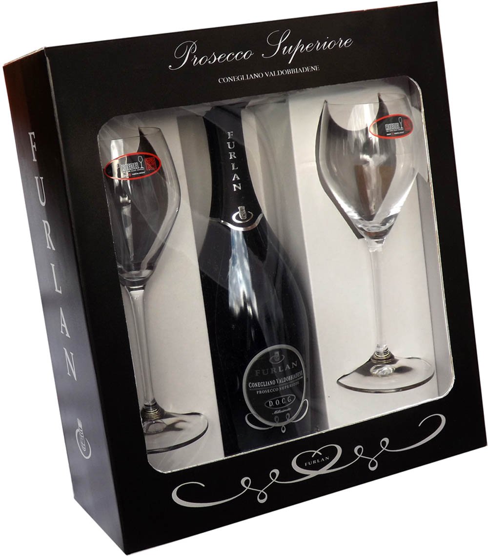 Buy Furlan Prosecco Superiore (1 x 750ml) Gift Set including 2 Riedel ...