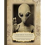 Amazon.com: Composition Notebook: Vintage Alien Close Encounters, Wide ...