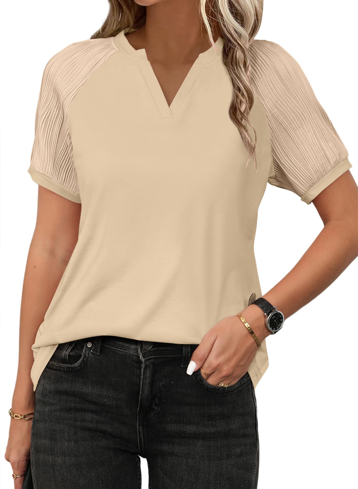 EVALESS Plus Size Spring Cute Summer Work Business Casual Tops for ...