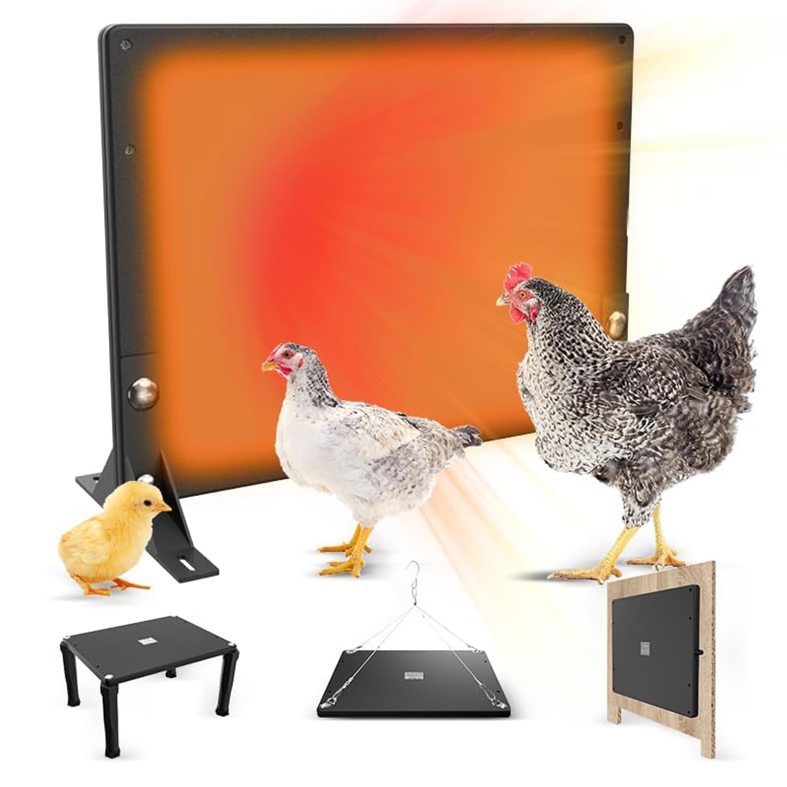 Chicken Coop Heater & Brooder Heater for Chicks with adjustable timer ...