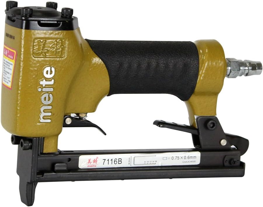 meite 7116B Upholstery Stapler -22 Gauge 3/8-Inch Crown or C Crown 1/4 ...