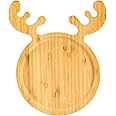 Amazon.com | BinaryABC Christmas Santa Hat Wood Serving Platters Wooden ...