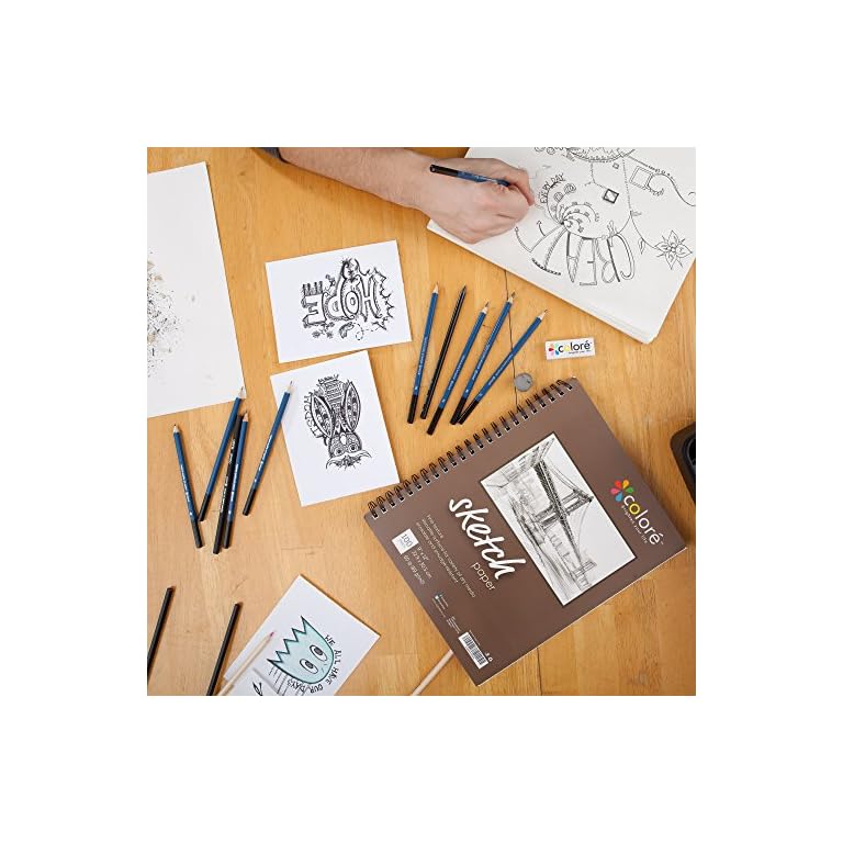 Colore Sketch Pad - Durable Sketching Paper And Notebook Material ...