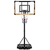 Yaheetech Kids Basketball Hoop Outdoor Portable Basketball Goals Court ...