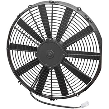 Amazon.com: Be Cool 75058 Euro-Black 16" Thin Line Electric Puller Fan ...