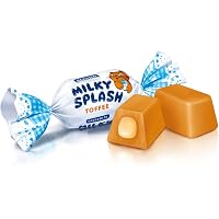Amazon.com : Roshen Milky Splash, Caramel Creamy Toffee with Milk ...